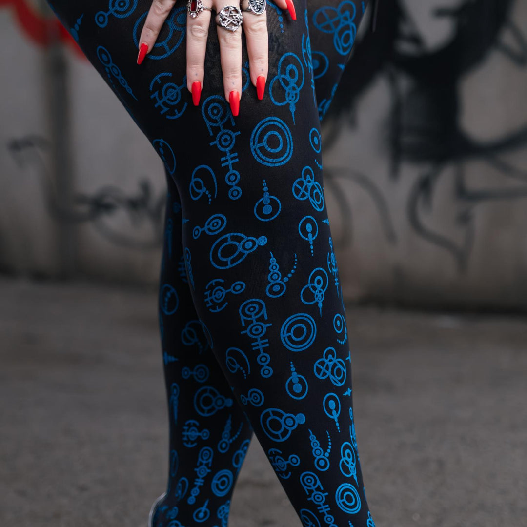 80 Denier Opaque Tights - Crop Circles – Snag EU