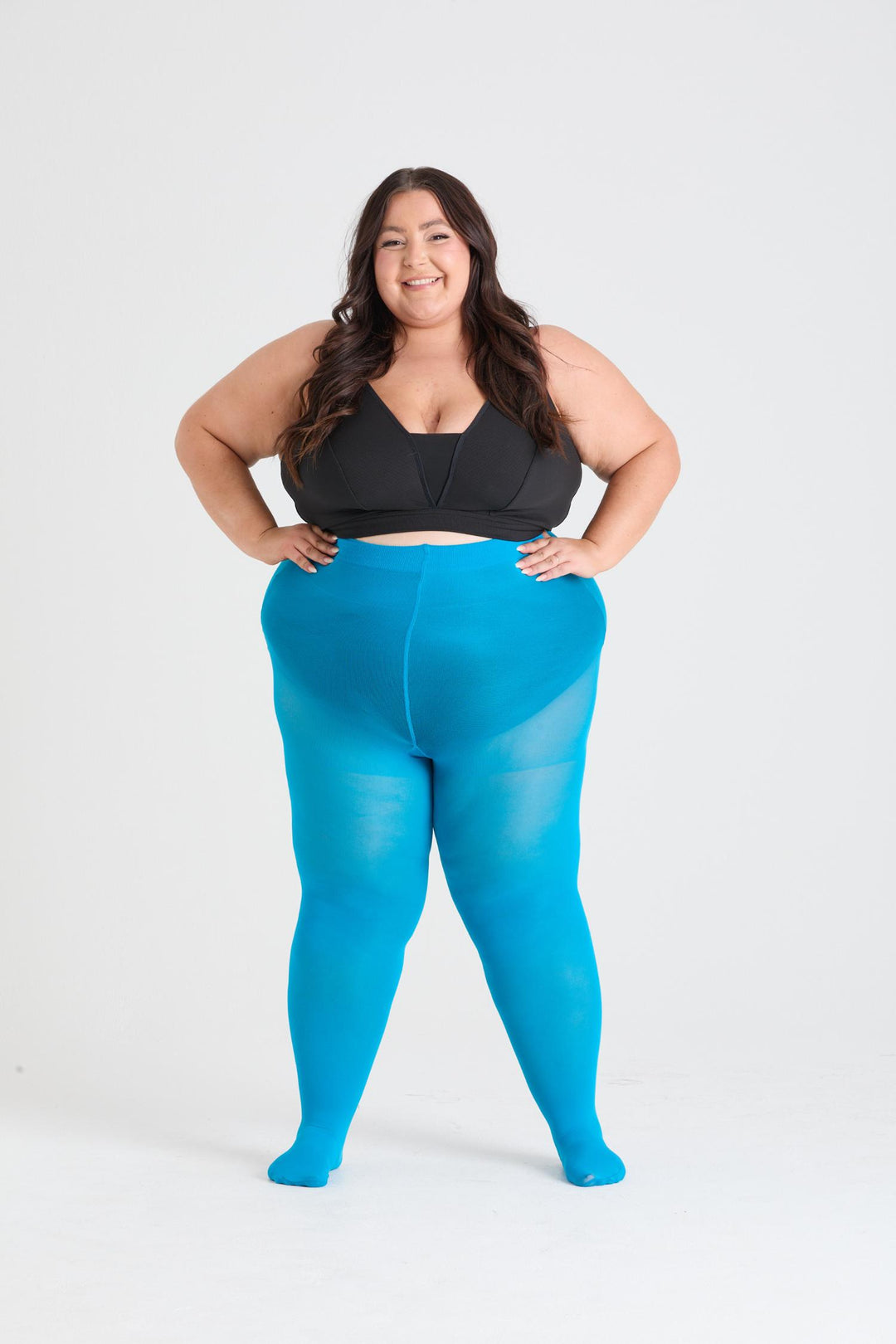 50 Denier Tights - Petrol Blue - Tights & Clothes In Sizes 32-66 - Snag ...